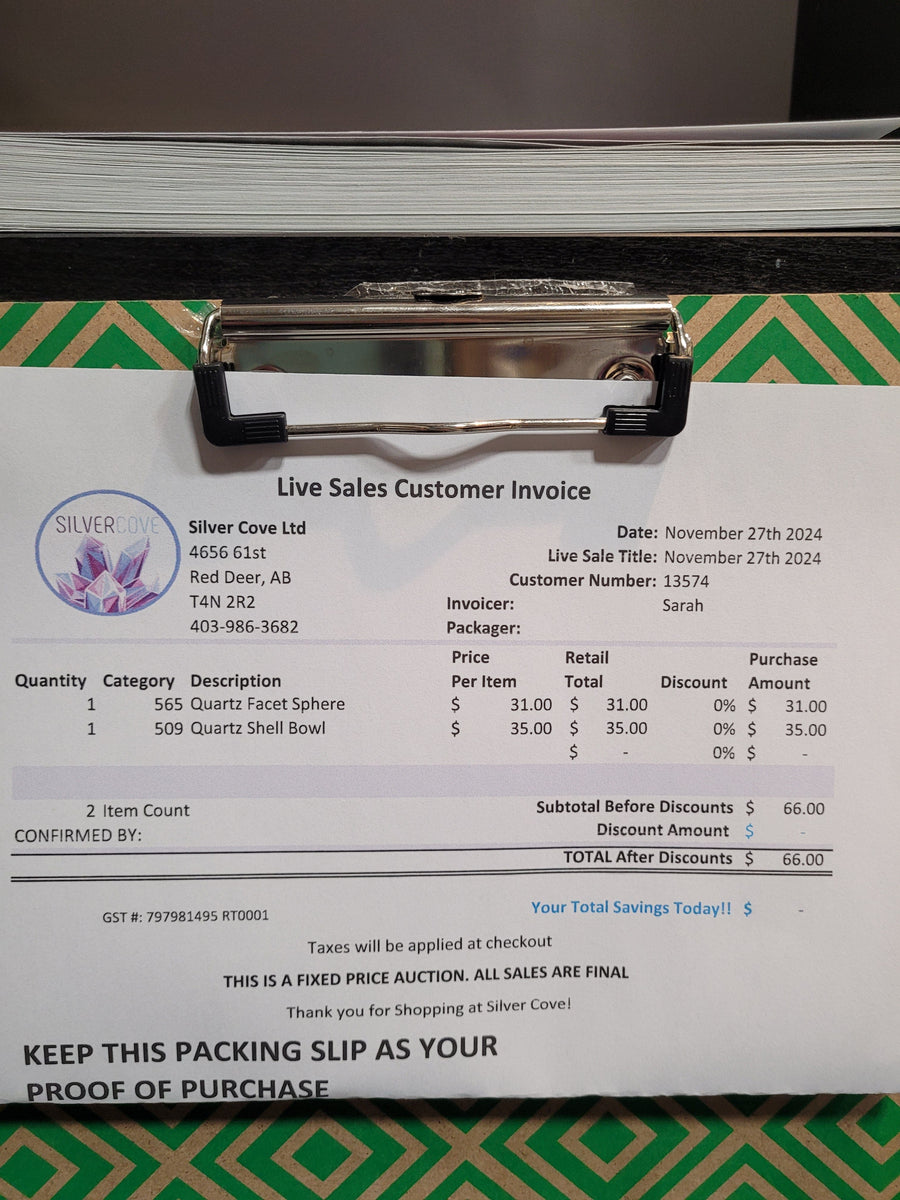 13574 November 27th 2024 Live – Silver Cove Ltd Online