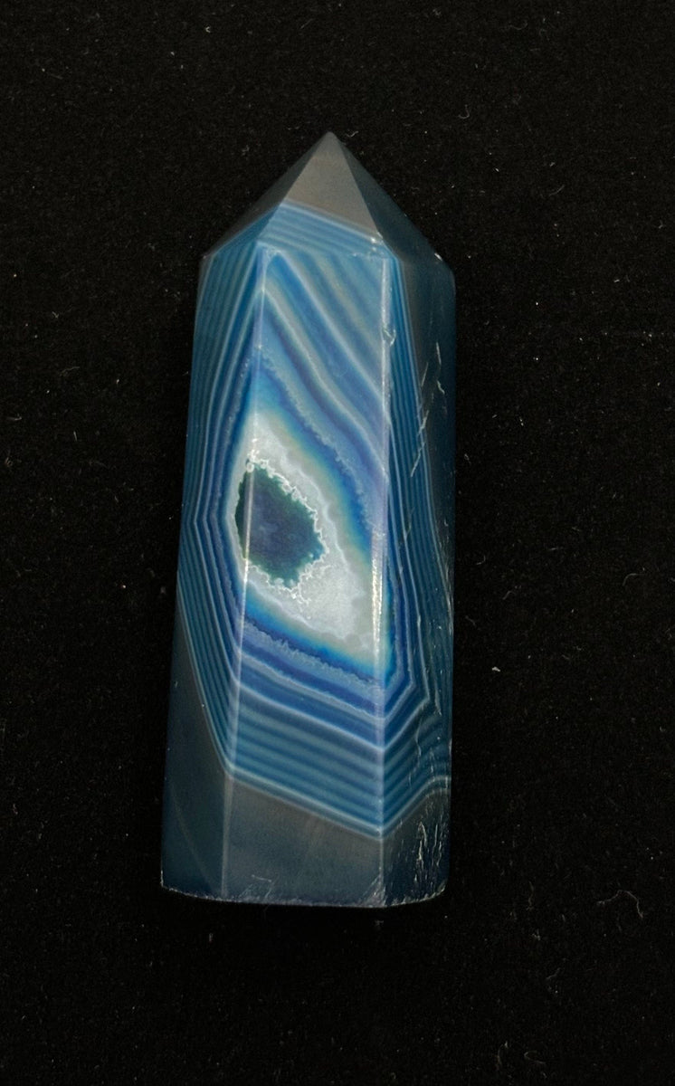 Blue (Dyed) Agate Tower – Silver Cove Ltd Online