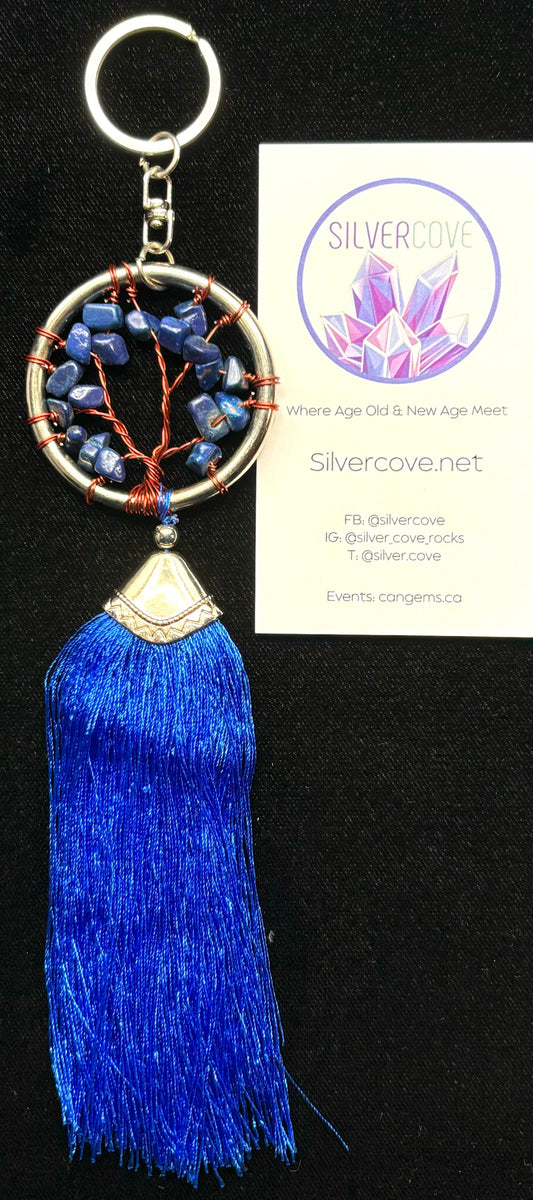 Dark Blue Tree of Life Key Chain (Large) – Silver Cove Ltd Online