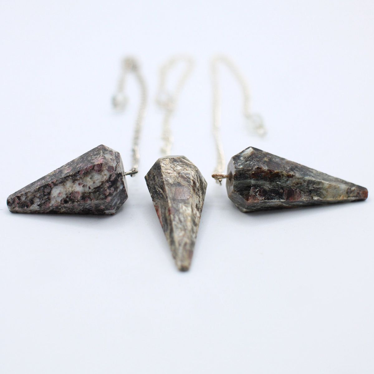 Canadian Staurolite, Garnet, Mica Schist Pendulums – Silver Cove Ltd