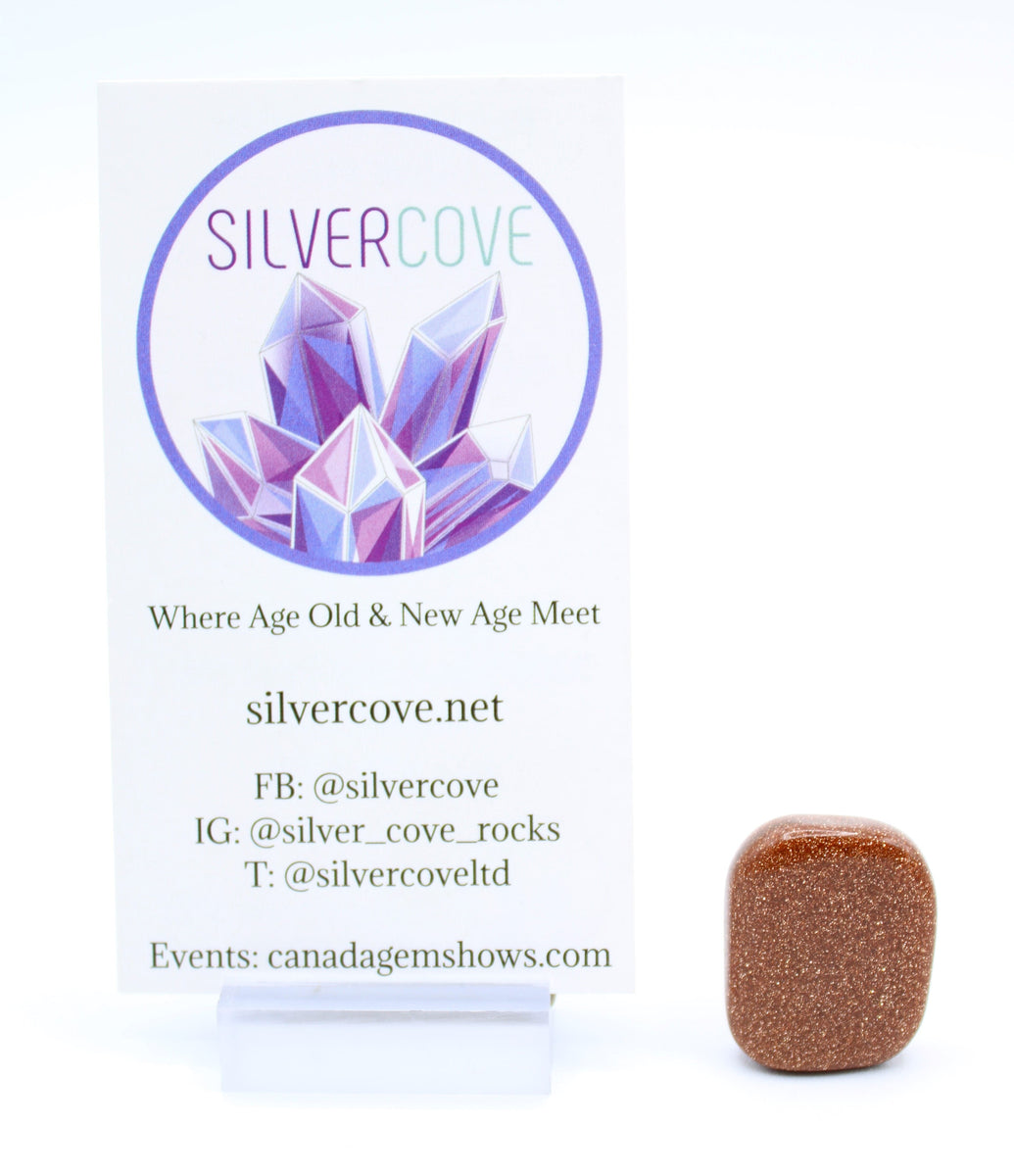 Goldstone thumb stones – Silver Cove Ltd